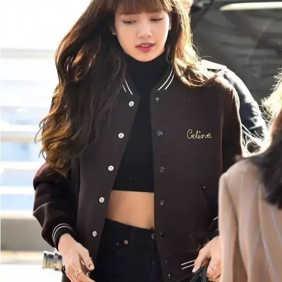 Celine | Jackets & Coats | Celine New Embroidered Name Varsity Letterman Bomber Jacket Wool ...